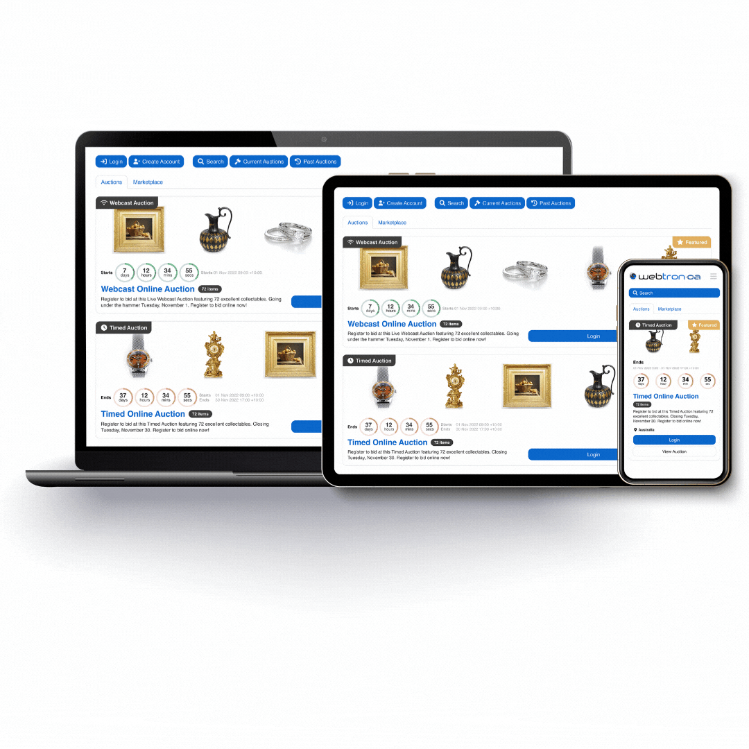 Now Available Webtron 7.2 Auction Software Release - Webtron Online ...