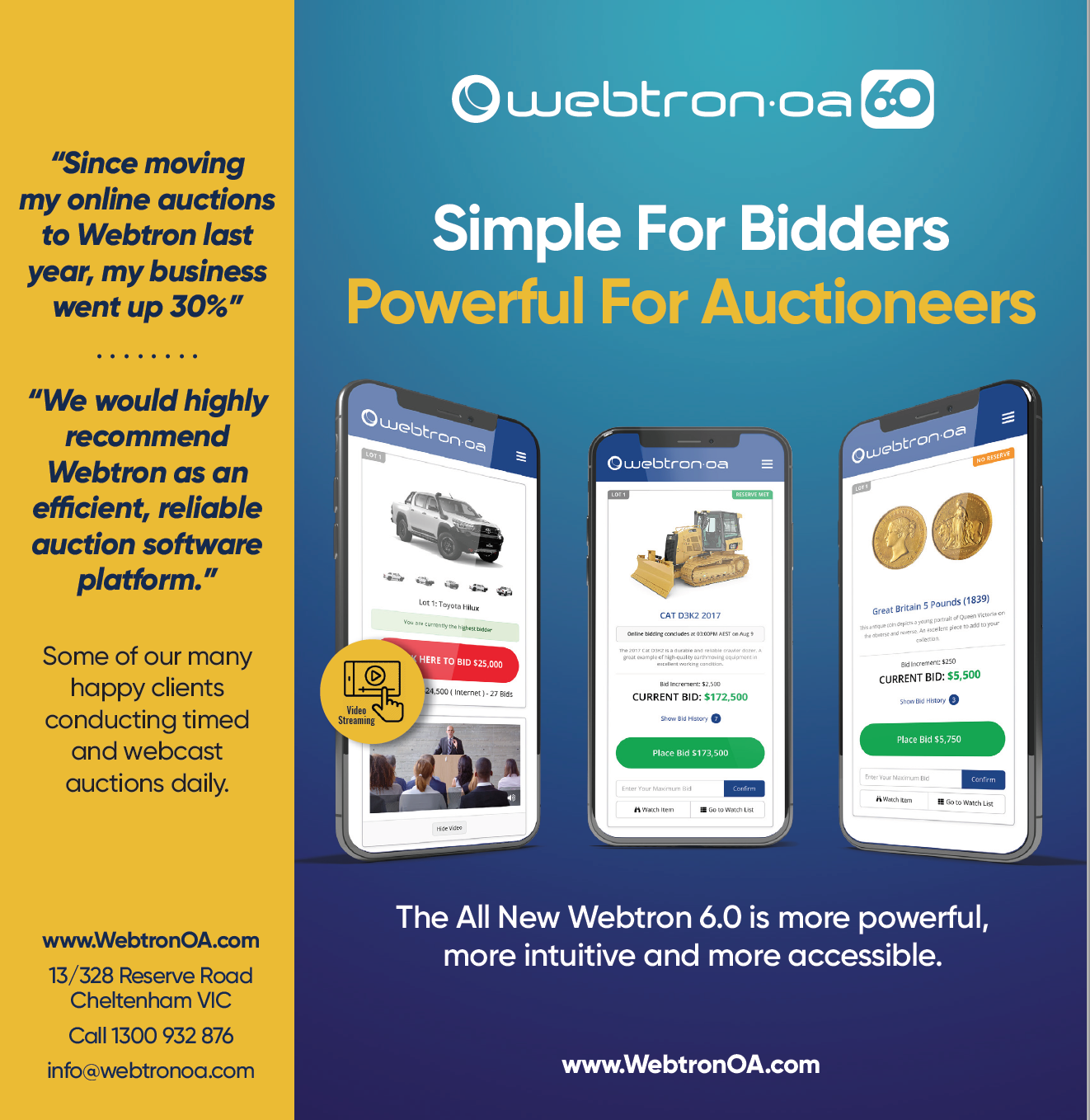 Why Webtron? - Webtron Online Auction Platform Why Webtron? - Webtron Online Auction Platform