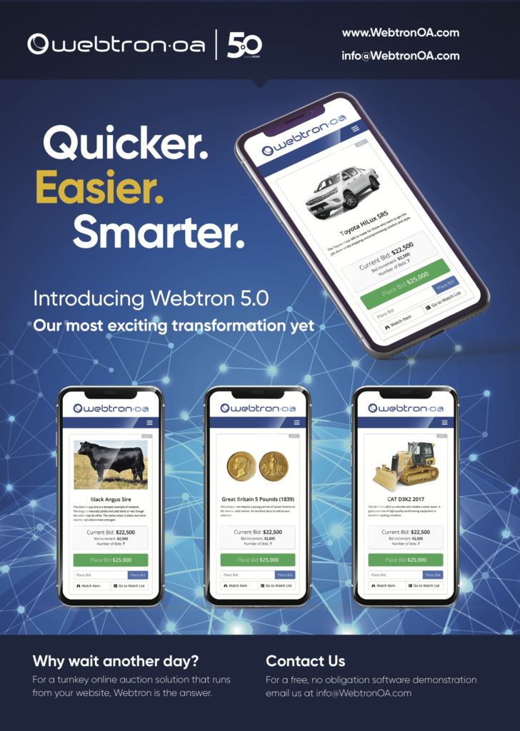 #AuctionSoftware 5.0 the new benchmark - Webtron Online Auction Platform