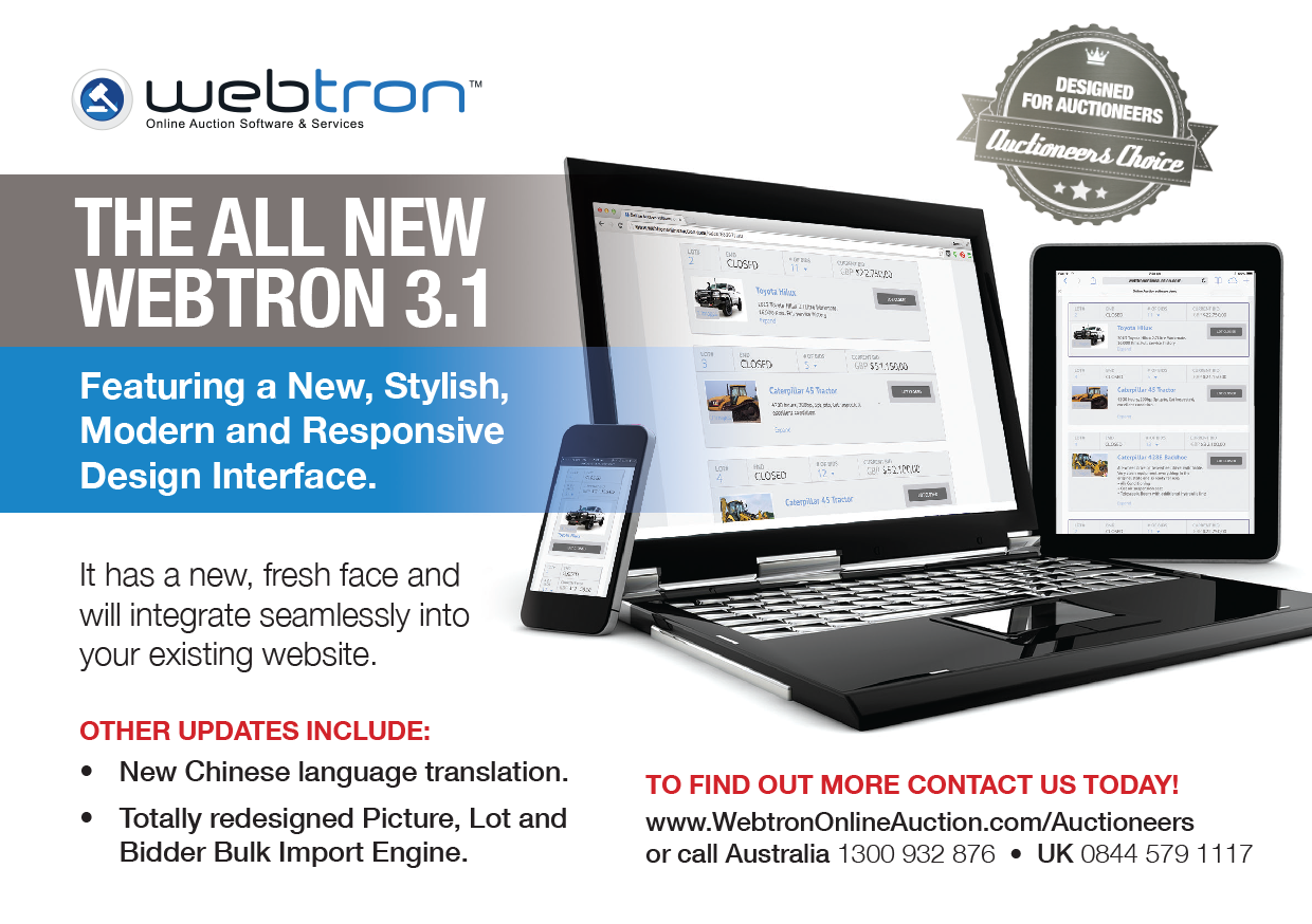 Webtron 3.1 Auction Software Release: Webtron Online Auction
